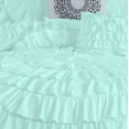 D.N.G. BEDDINGS 100% Egyptian Cotton 3 Piece Circle Ruffle Comforter ...