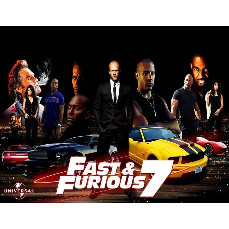 Paul Walker Fast And Furious 7 Poster