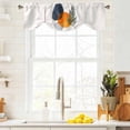 Bohemian Abstract Tie Up Valance Curtains Circle Line Geometric Leaves ...