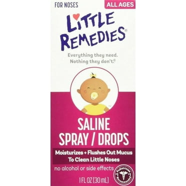 Little Remedies Little Noses Saline Spray/Drops, 0.5 fl oz - Walmart.com