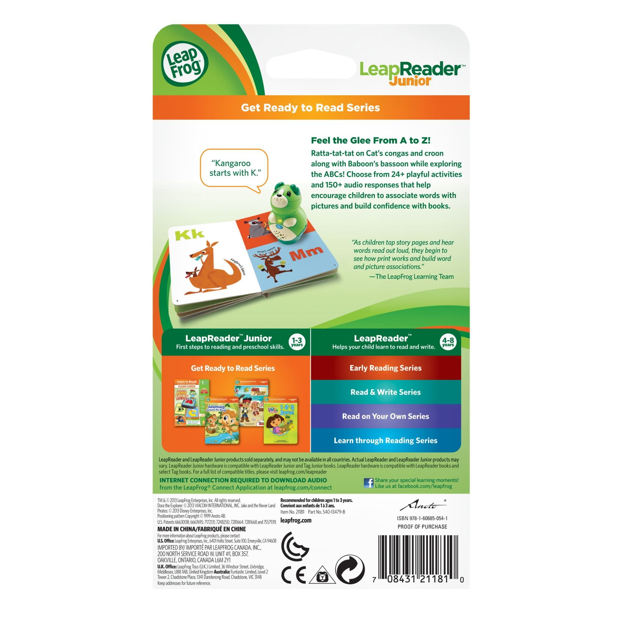 LeapFrog LeapReader Junior Book: ABC Animal Orchestra (works with Tag)