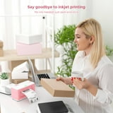 MUNBYN 4x6 Shipping Label Printer, Pink Thermal USB Label Printer Maker ...