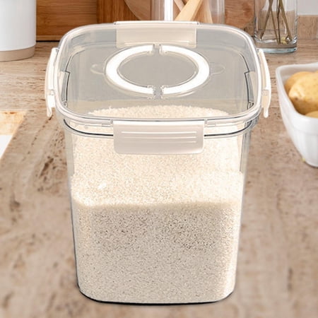 Rice Storage Container with The Cup Dry Food Container for Countertop ...