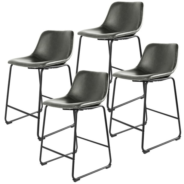 24 inch Commercial Grade PU Leather Bar Stools Counter Height Stools ...