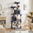 SMILE MART 70.5″H Multi Level Cat Tower Tree with 2 Condos & 2 Foam ...