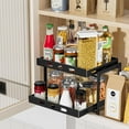 Cabinet spice organization, spice rack, vertically adjustable spice ...