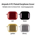 Case For Airpods 4 Earphone 2024 New Cover Hard PC Luxury Plating Case ...