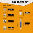 90Pcs 3 in 1 Connector Furniture Screws Eccentric Wheel Connecting ...