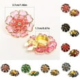Flower Button Covers, Clip On Button Covers, Blouses Cuff Link Buttons ...
