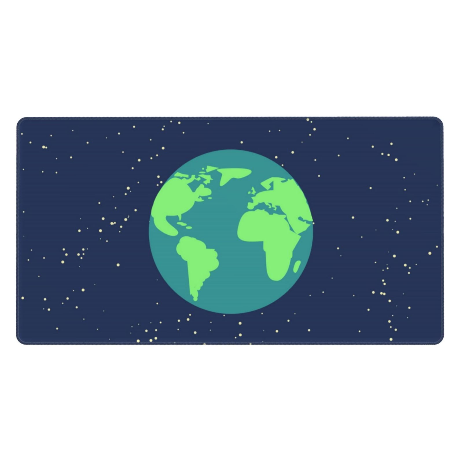 Extra Large Mouse Pad, World Globe Earth Map Pattern Desk Mat - Square ...