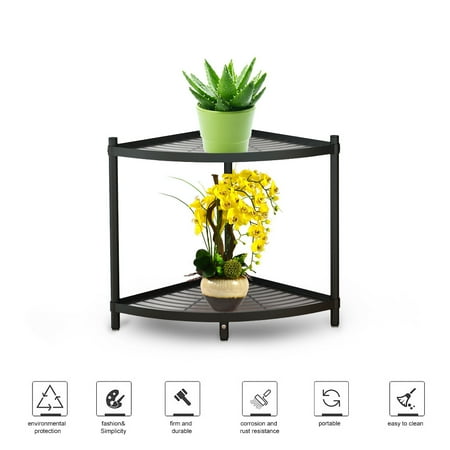 Stainless Steel 2/3/4/5 Tier Corner Storage Shelf Corner Shelving Unit ...
