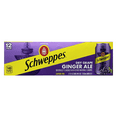 Schweppes Dry Grape Ginger Ale Drink, 24 Pack of 12 Fl Oz Cans ...