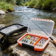 Fishing Tackle Box with Sponge Pad Waterproof Fly Storage Box Flying ...