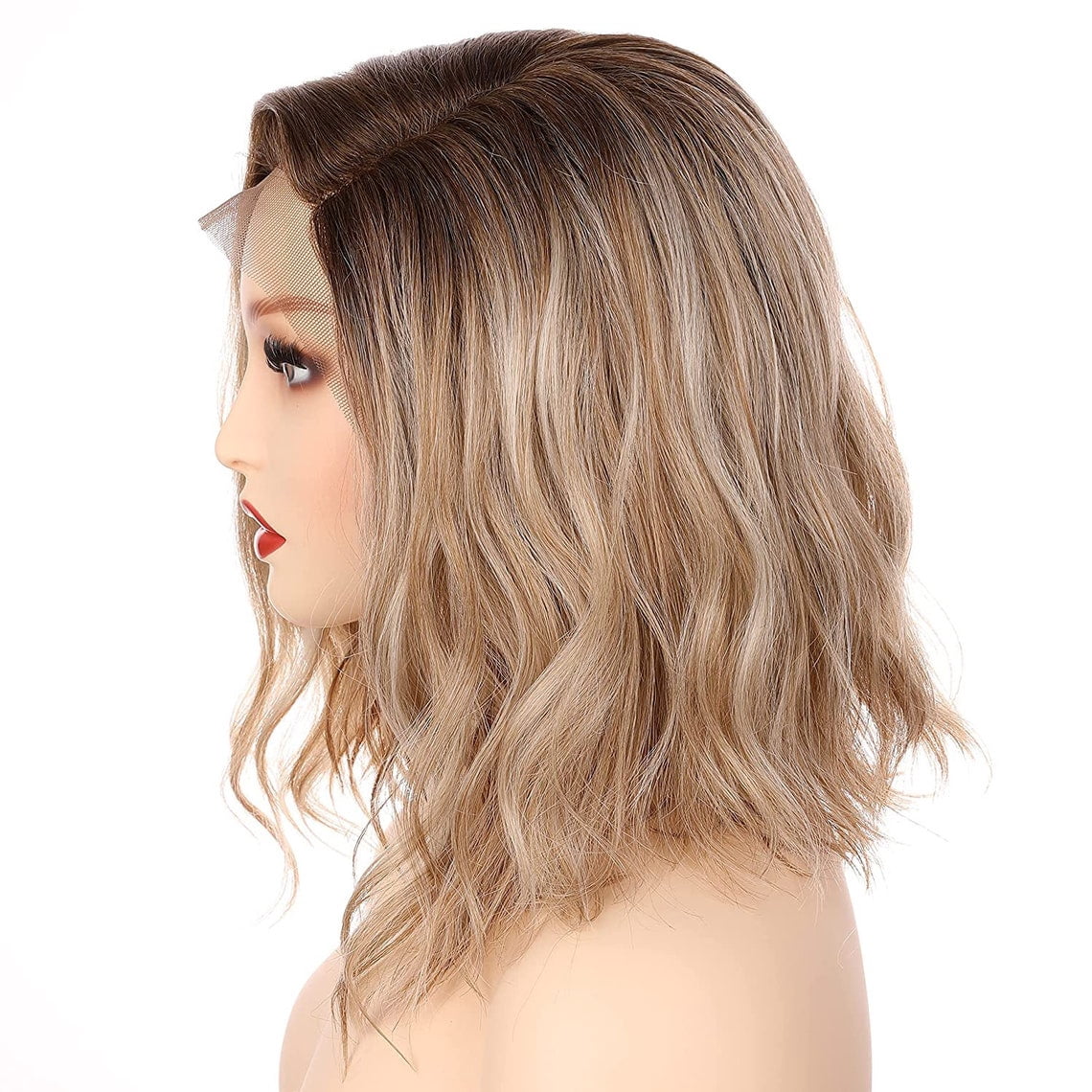 Wavy Bob Shoulder Length Brown