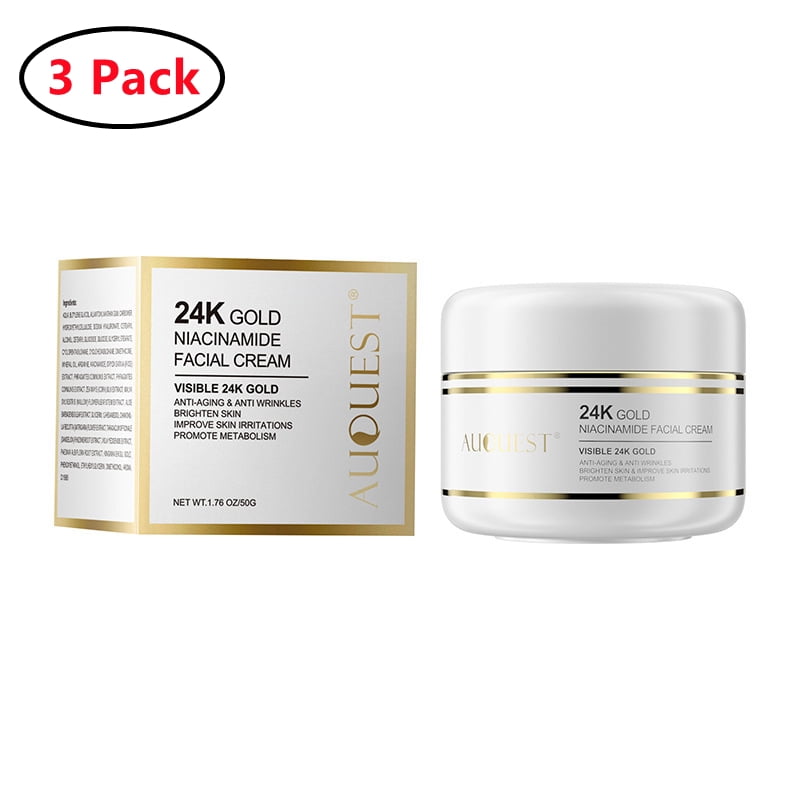 3 Pack 24K Gold & Collagen Face Cream - Illuminating & Lifting ...