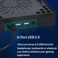 Cooling Fan for Xbox Series X with 3 USB Port, Console Standing Mount ...