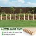 48PCS Grade and Survey Stakes 12 Inch Wooden Garden Grading Stakes ...