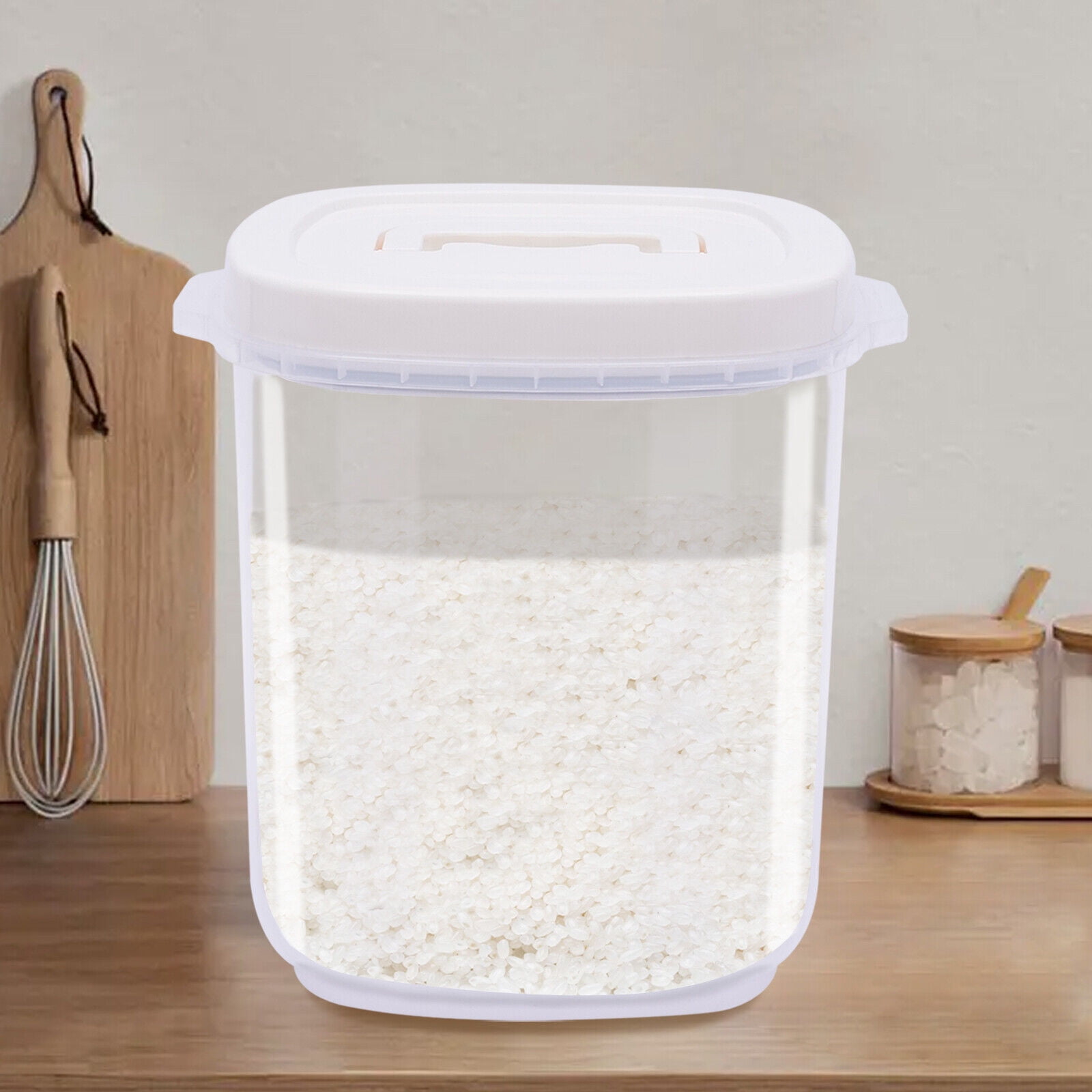 20Lbs Large Dry Food Storage Container Bean Nut Rice Sealed Container ...