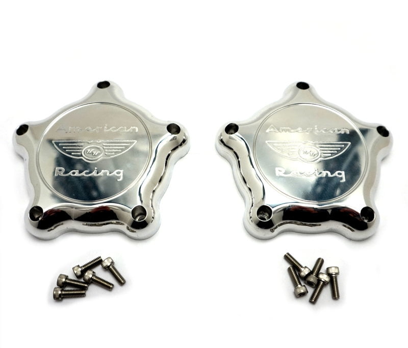 2x American Racing Chrome Wheel Center Caps Bonneville Flat Torque ...