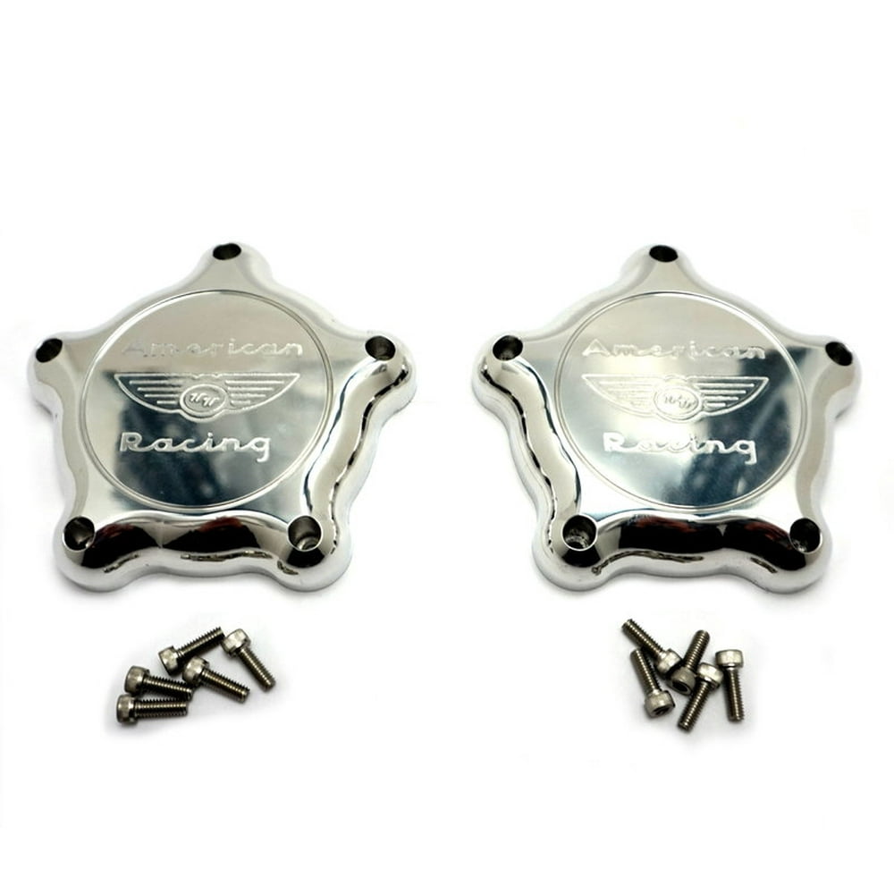 2x American Racing Chrome Wheel Center Caps Bonneville Flat Torque ...
