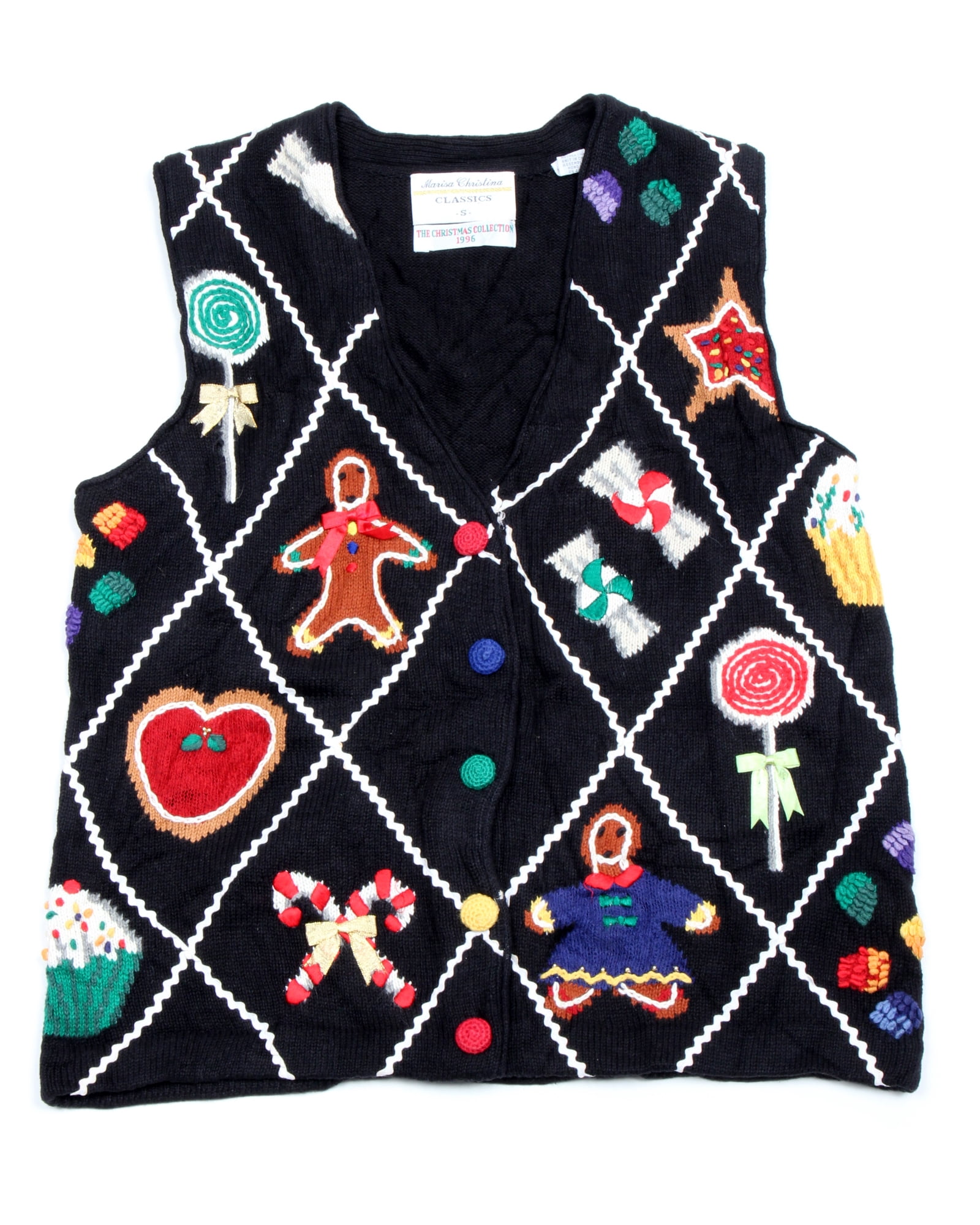 Vintage One of a kind Ugly Christmas Holiday Sweater Vest - Small ...