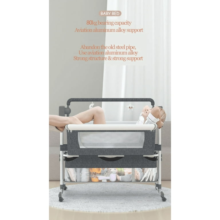 Electric Rocking Bassinet For Baby, 4 And 1 Baby Bedside Bassinets With ...