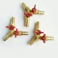 5/16 ID Hose Barb, Y Shaped Type 3 Way Union Brass Shut Off Ball Valve ...