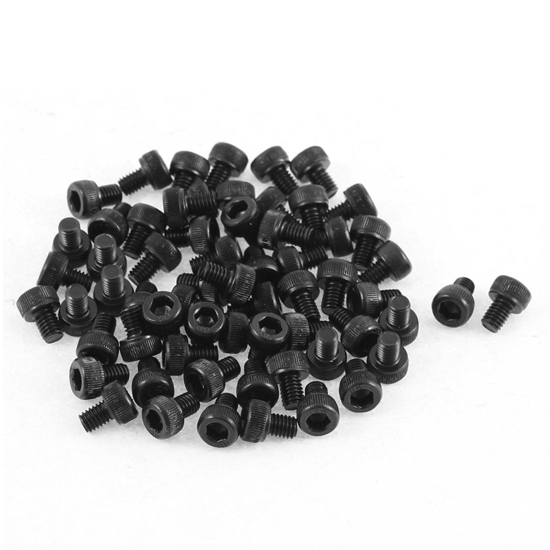 Unique Bargains M3 x 4mm Alloy Steel Hex Bolt Socket Head Cap Machine ...