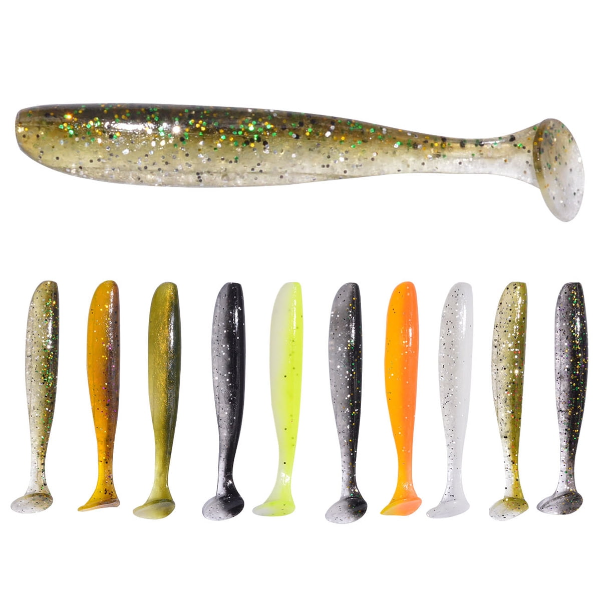 Click here for Nosii 10pcs Lifelike Soft Fishing T Tail Soft Worm... prices