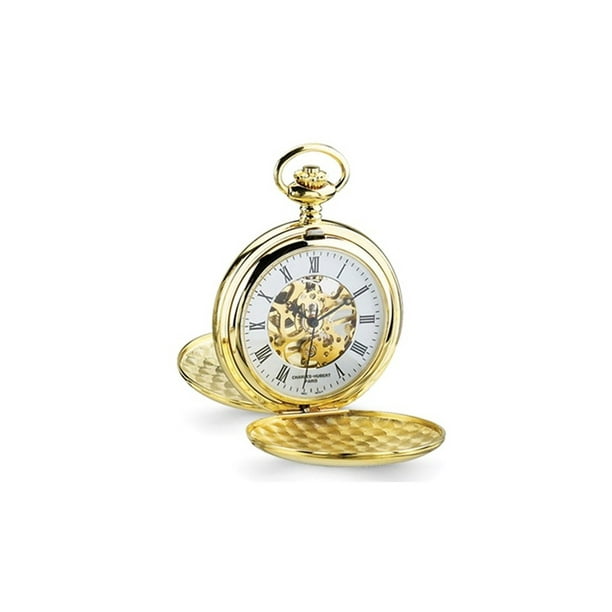 Gem And Harmony - Charles Hubert 14k Gold Finish Pocket Watch (48mm ...