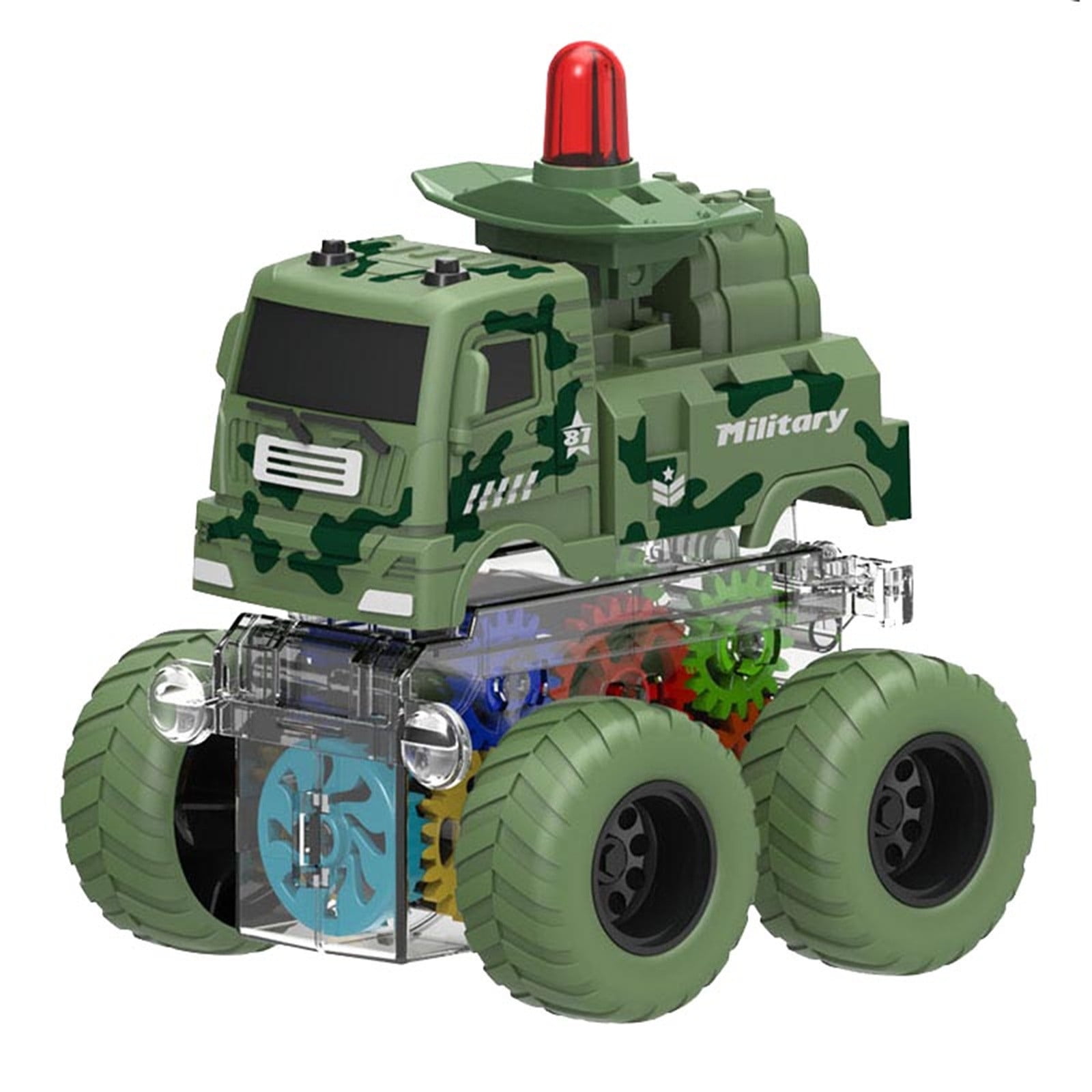 HIMIWAY Toys Friction Powered Toy Cars Push and Go Vehicles Engineering ...