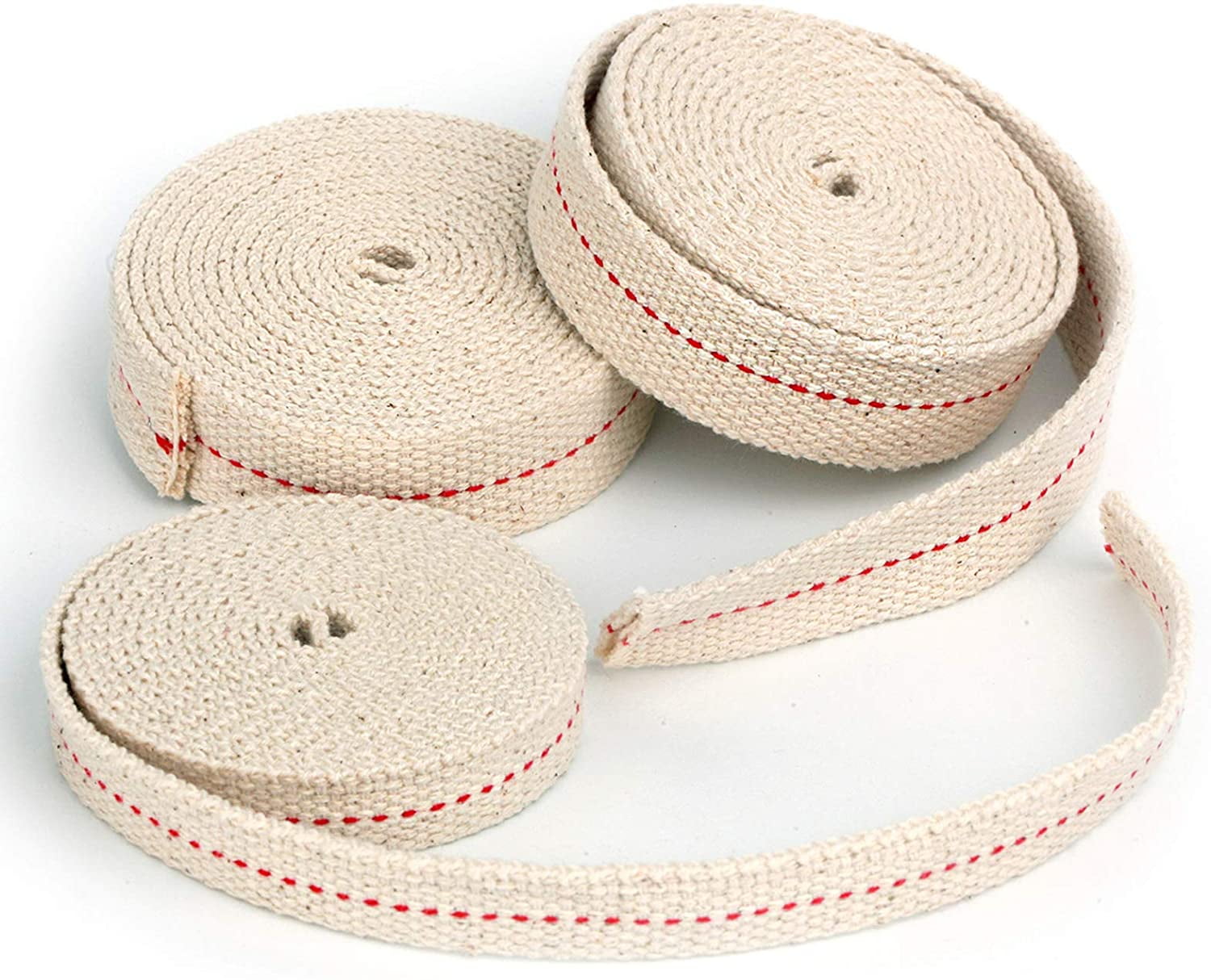 19.5 Foot /3 Rolls Oil Lamp Wick, 1/2 Inch Oil Lantern Wick, 3/4 Inch ...