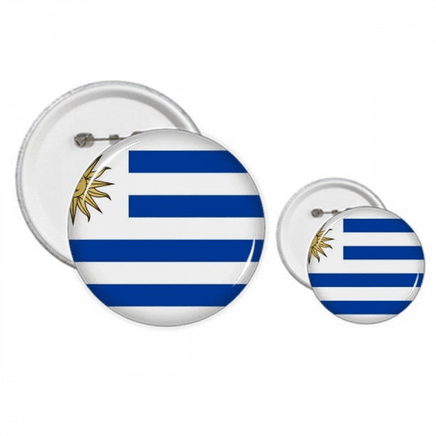 Uruguay National Flag South America Country Pins Badge Button Design ...