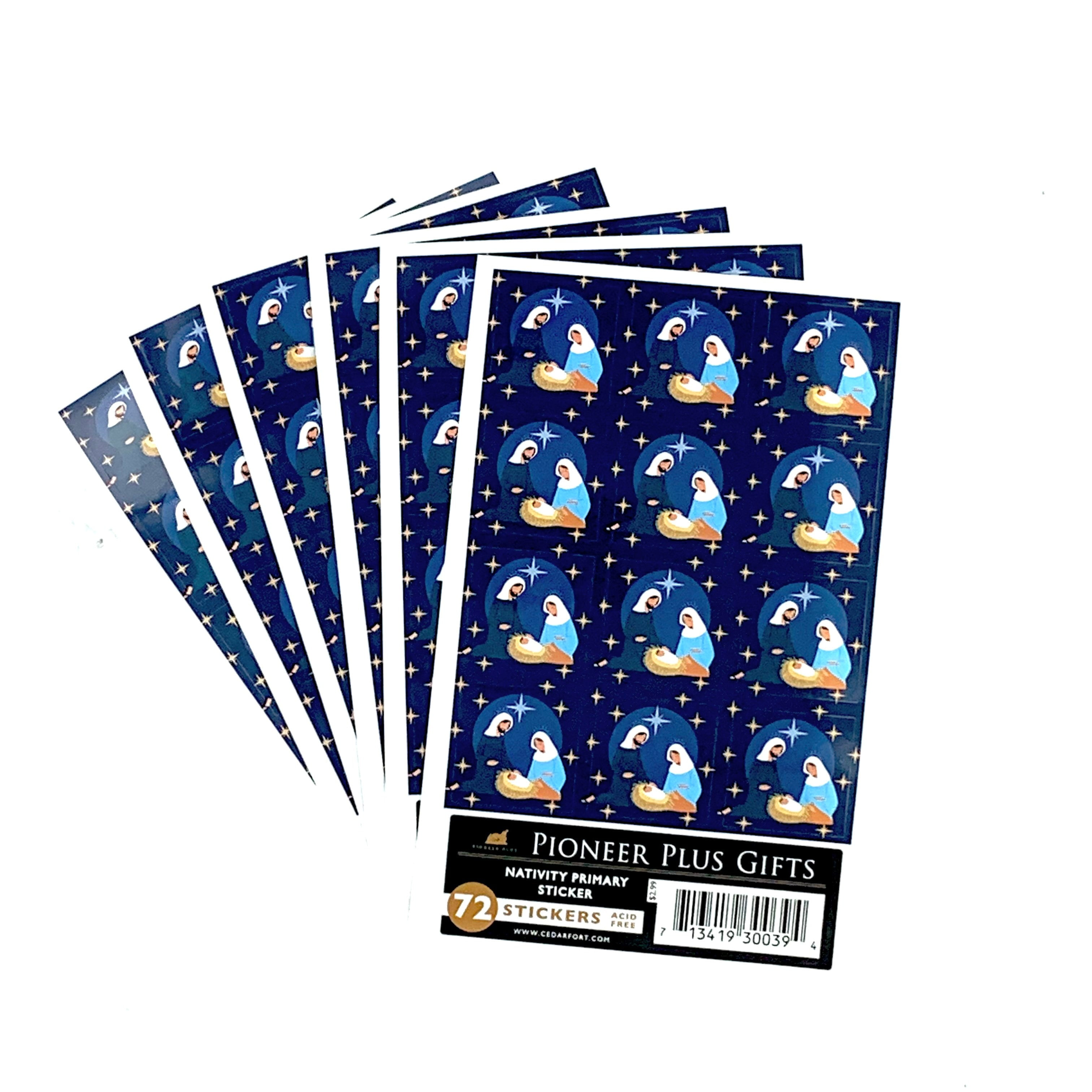 Nativity Primary Stickers- 6 pack - Walmart.com