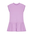 Babcutegg Casual Short Sleeve Loose-Fit Summer Dress In Solid Color For ...