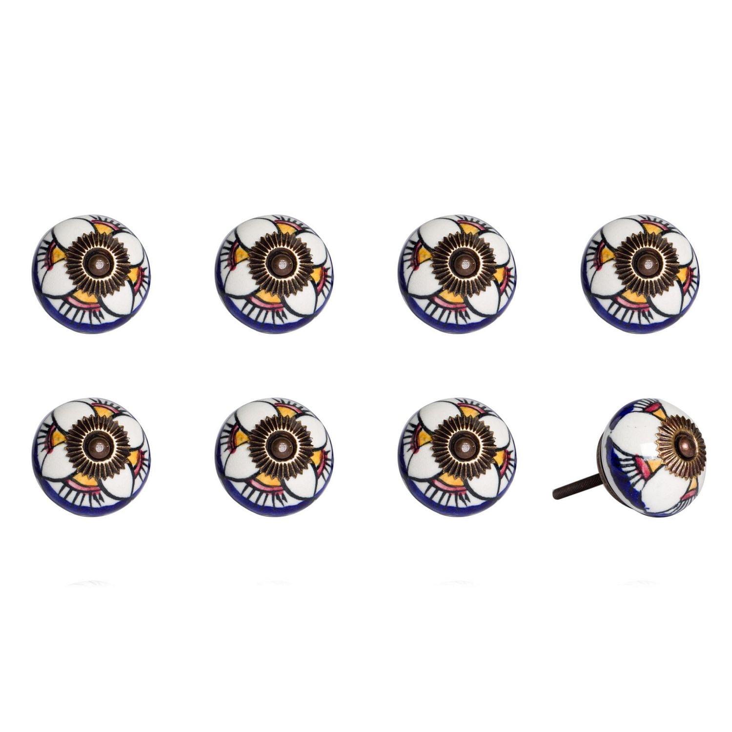 Click here for H-Taj Hotel Knob-It Vintage Handpainted Ceramic Kn... prices