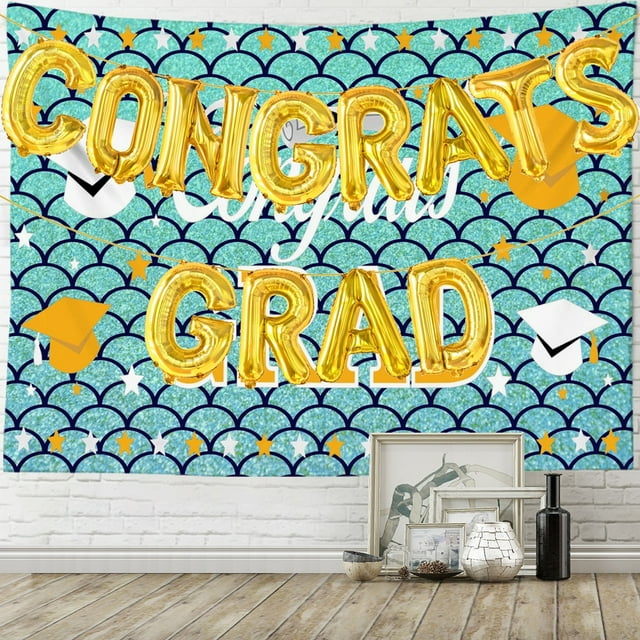 Congrats Class of 2023 Graduation Party Photography Backdrop with GRAD ...