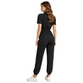 Eandarui Coveralls for Women One Piece Scrubs Rompers Short Sleeve ...