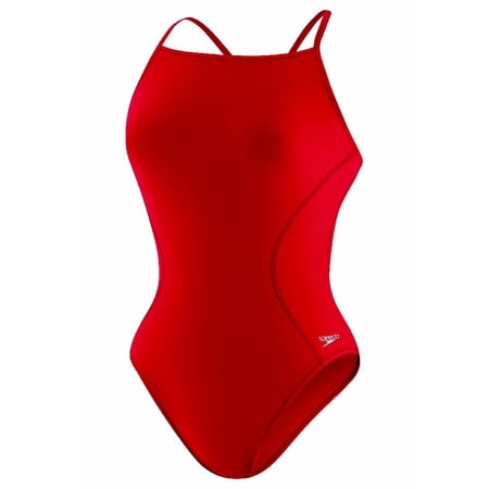 Speedo Solid PowerPLUS Cross Back Female Youth True Red 24 | Walmart Canada