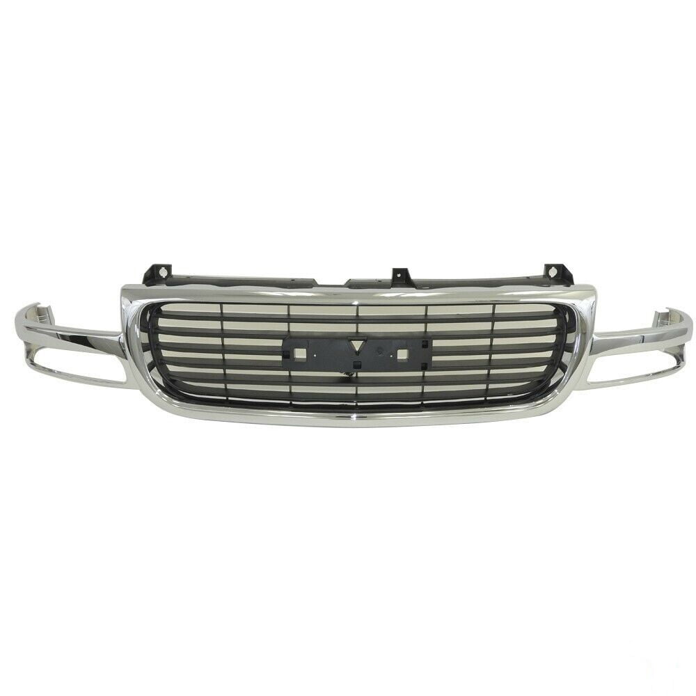 GM1200430 Front GRILLE For 1999-2006 GMC CHROMED BLACK 15764316 - Walmart.com