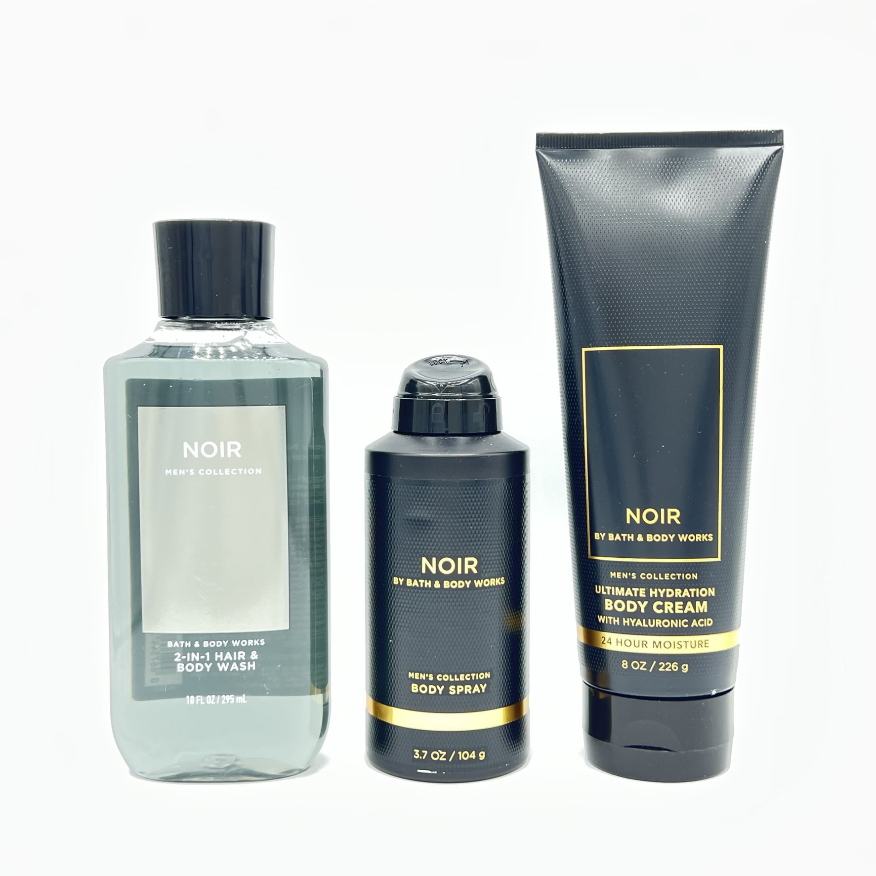 Bath & Body Works Noir Men's 2-in-1 Body Wash, Body Spray & Body Cream ...