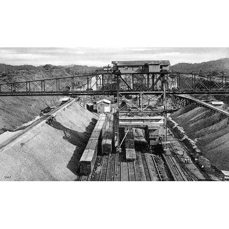 Panama Canal, C1910. /Nview From The Top Of Berm Crane, Looking South ...