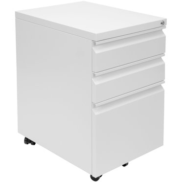 Calico Designs Metal Rolling 3-Drawer Vertical Filing Cabinet - Walmart.com