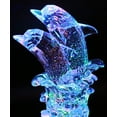 Pair of Dolphin, LED Lighted Sparkling Multi-Color Changing Home ...