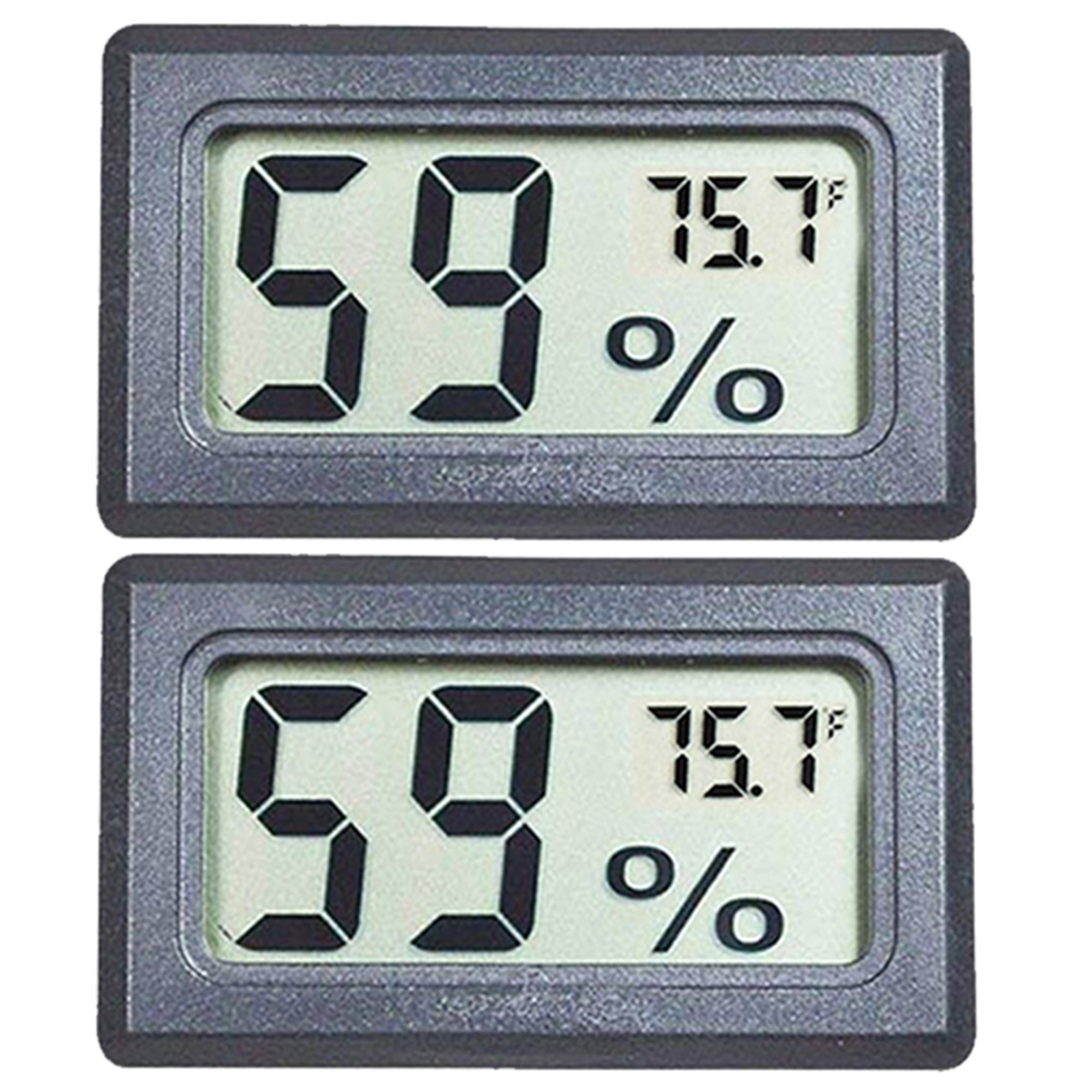 Elbourn 2-Pack Digital Hygrometer Thermometer - Temperature Humidity ...