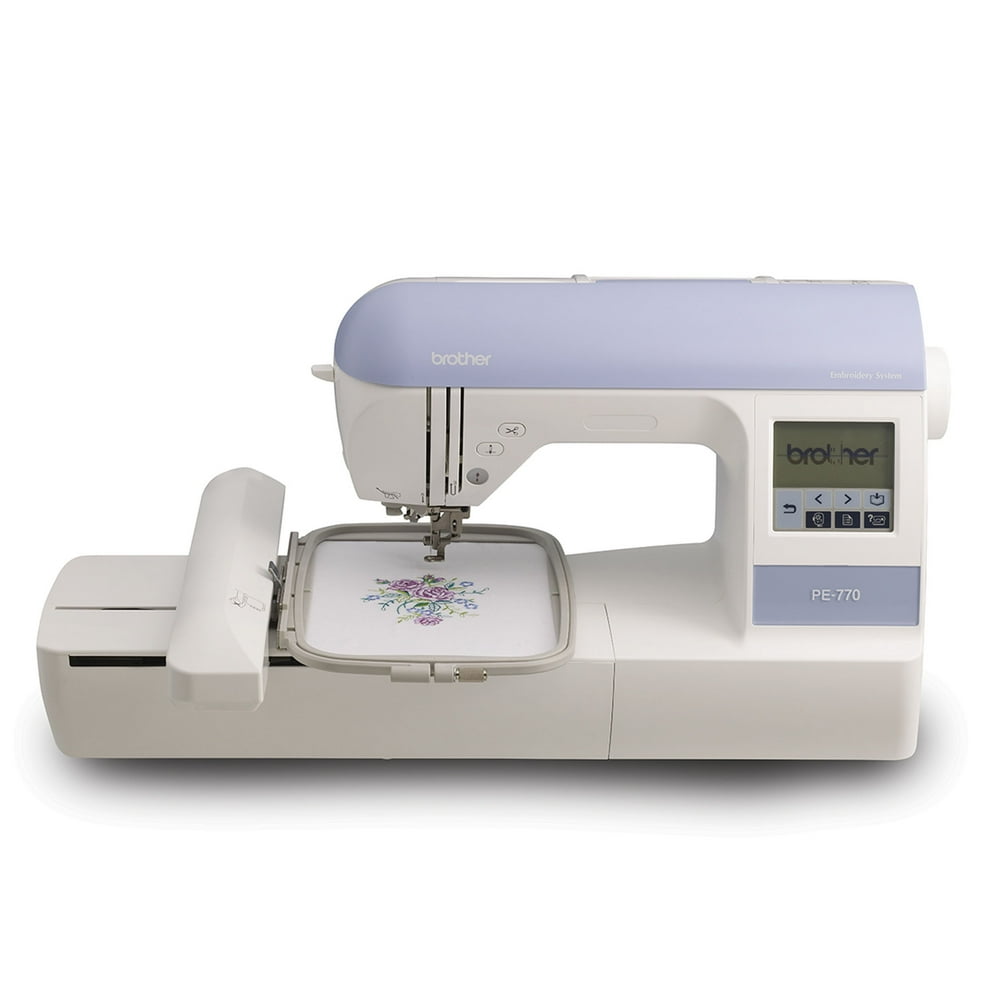 Brother PE770 Computerized Embroidery Machine with 5 x 7 Hoop Size ...