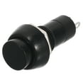 5x Black Push Button ON/OFF Bolt-On Switch Latching Round Circle Car DC ...