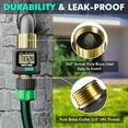 Restmo Multi-Functional Water Flow Meter Hose Water Meter Brass ...