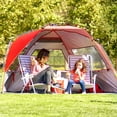 E-Z Up® Wedge Instant Shelter® Outdoor Beach Tent, Brilliant Red ...