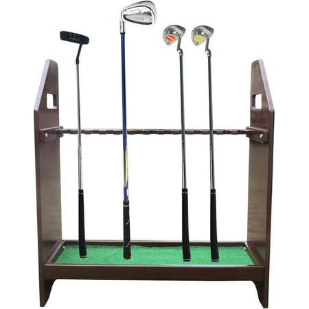 Golf Club Rack Stand Wooden, Outdoor Golf Club Organizers Shafts Holder ...